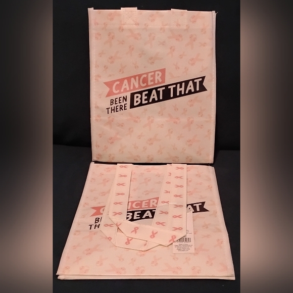 Bags | Pink Ribbon Tote Bag | Poshmark